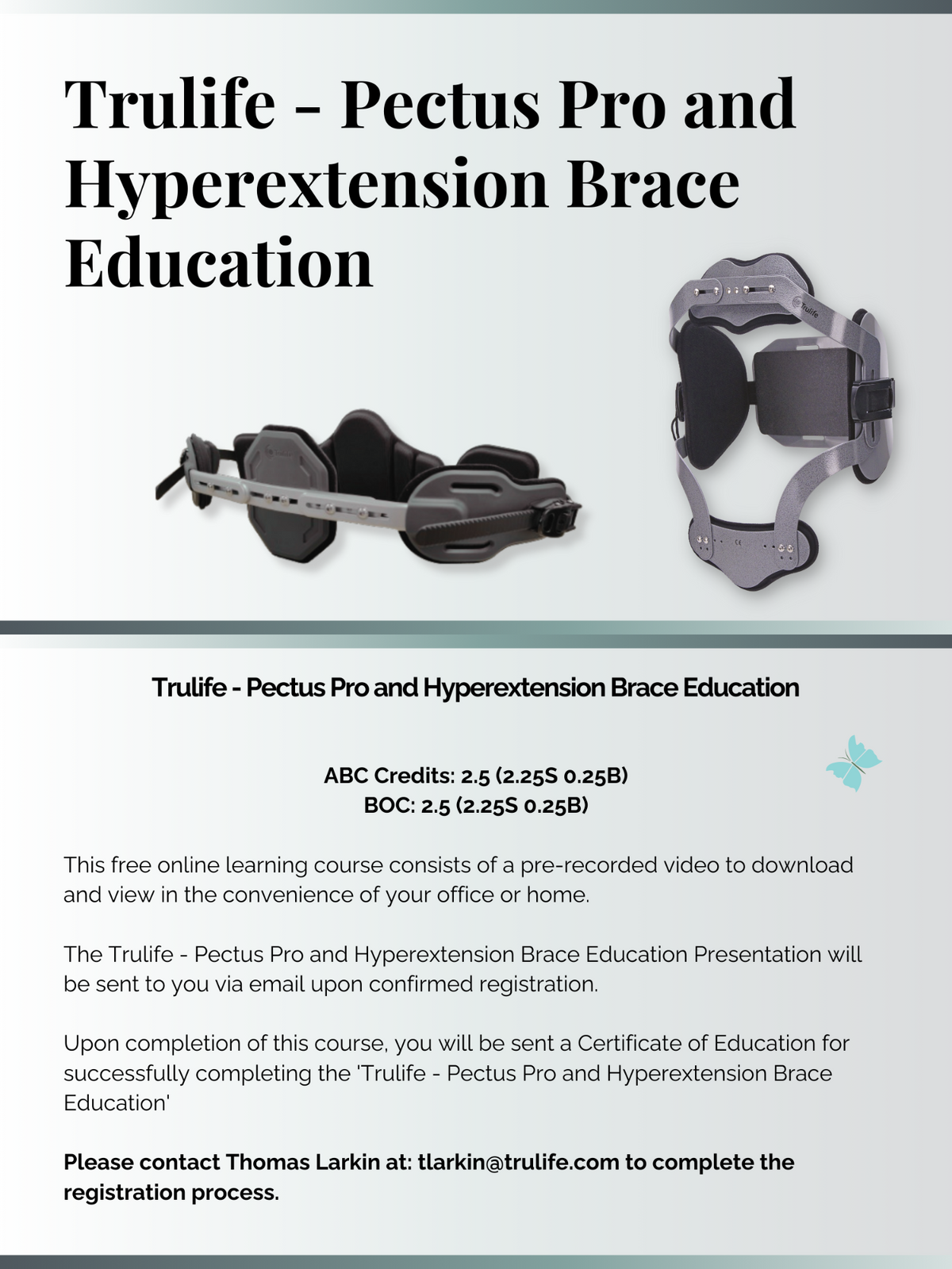 Trulife - Pectus Pro and Hyperextension Brace Education